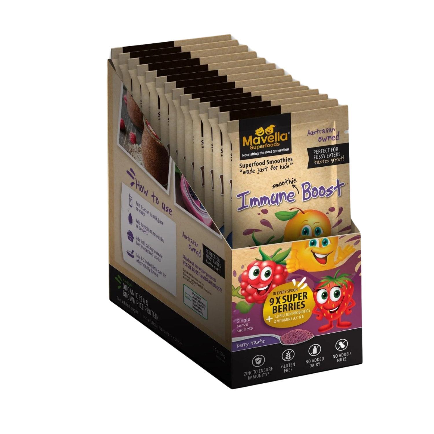 Mavella Superfoods 免疫力營養素莓味飲品 | 14包獨立包裝 – HYPER Health HK